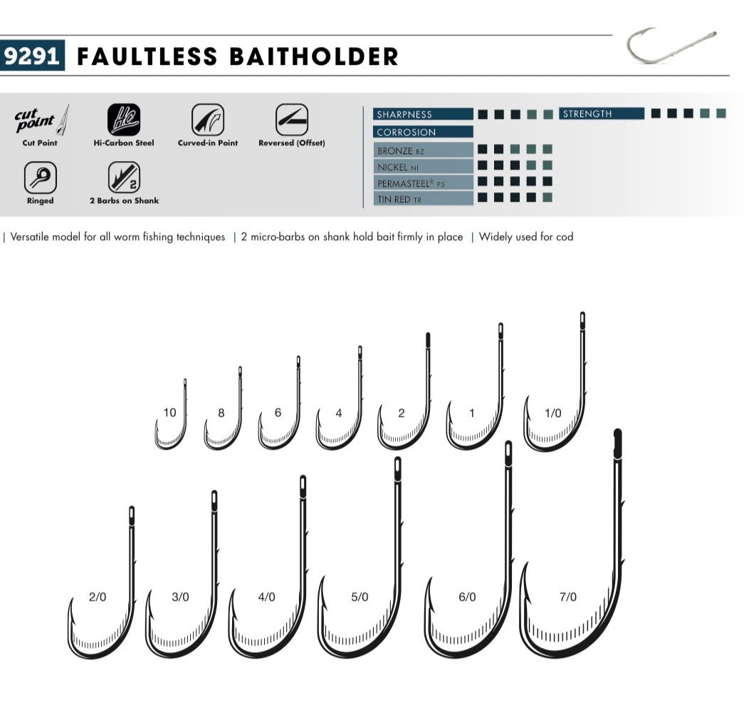 VMC 9291 Faultless Baitholder Hooks – Baits'R'Us