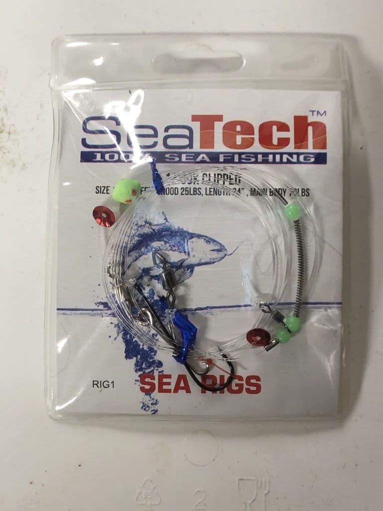SeaTech 1 Hook Clipped Rig – Baits'R'Us