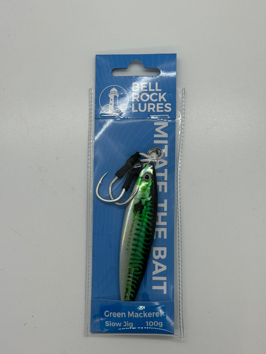 Bell Rock Lures Slow jig - Green Mackerel - 200g – Baits'R'Us