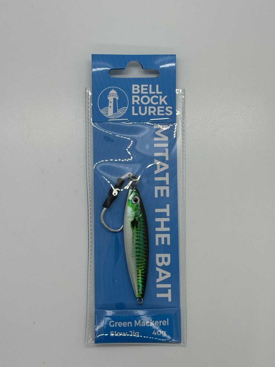 Bell Rock Lures Slow jig - Green Mackerel - 40g – Baits'R'Us