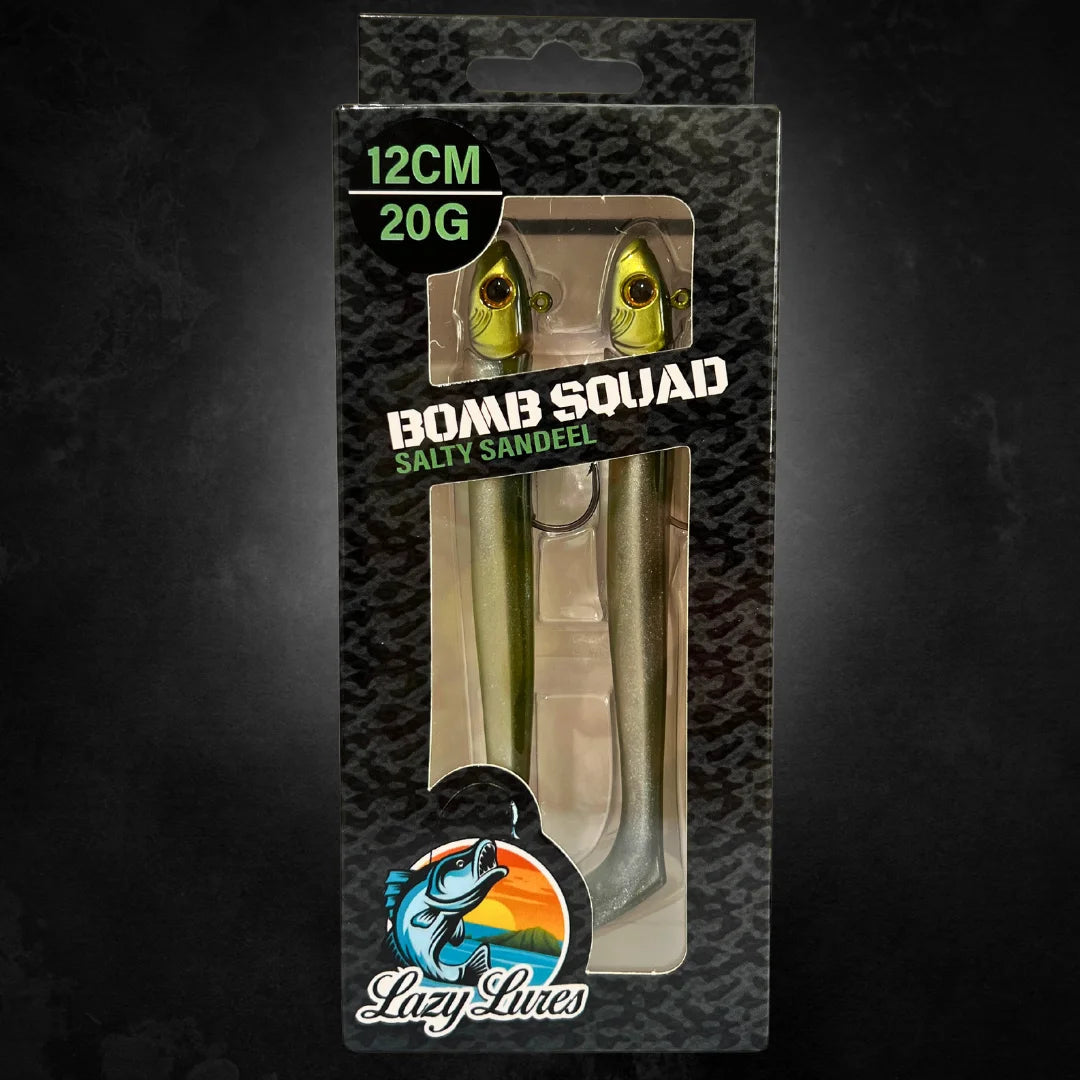 Lazy Lures Bomb Squad Duo Pack - Salty Sandeel – Baits'R'Us