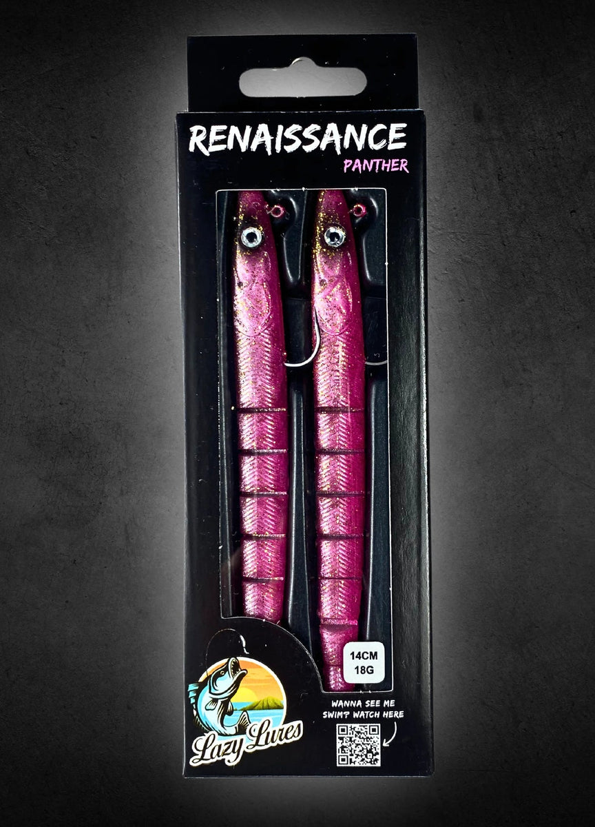 Lazy Lures Renaissance Eels - Panther – Baits'R'Us