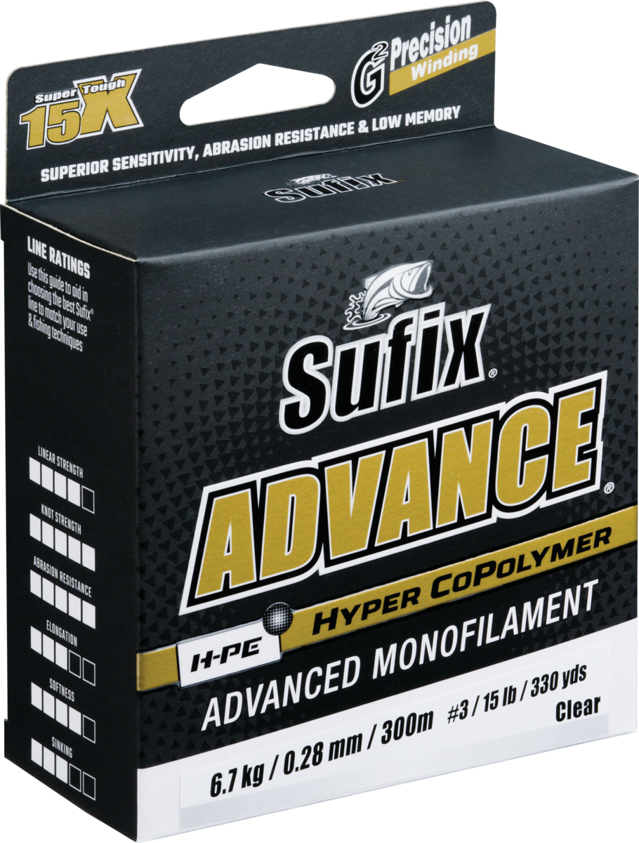 Sufix Advance Monofilament Line - 165 YDS – Baits'R'Us