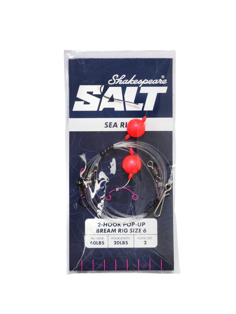 Shakespeare SALT 2-Hook Pop-up Bream Rig size 2 - Rigs – Baits'R'Us