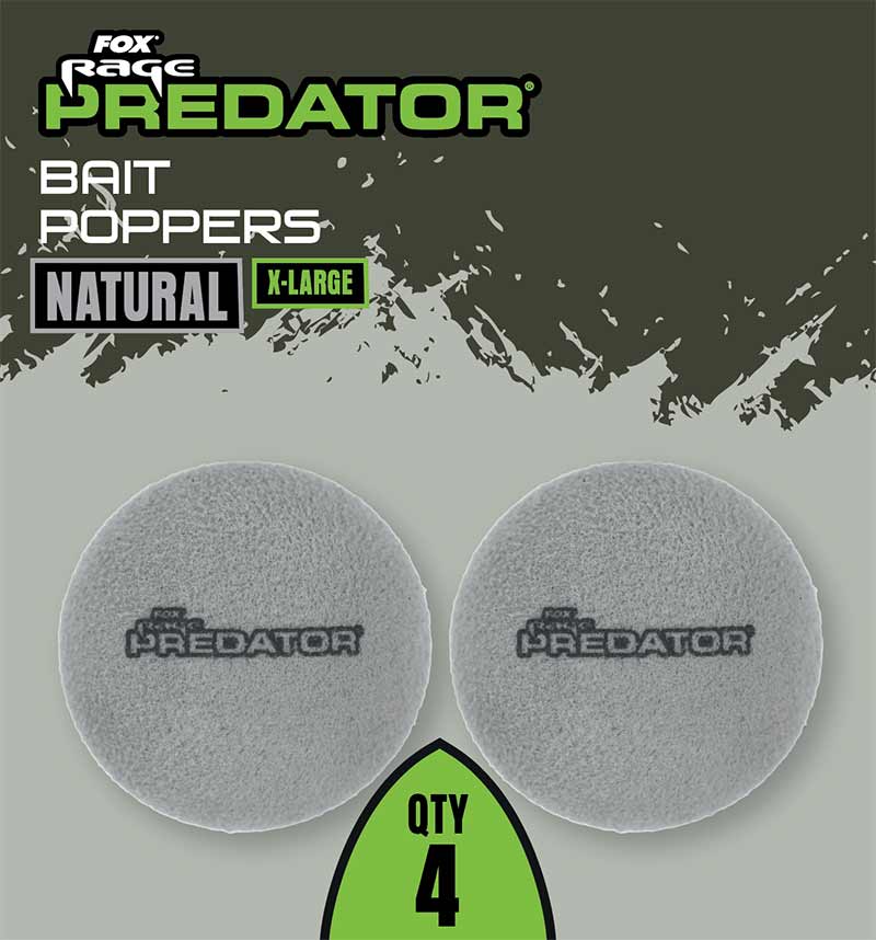 Fox Rage Predator Bait Poppers - Natural – Baits'R'Us