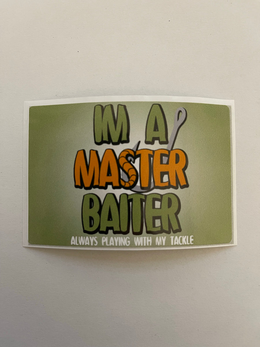 Master Baiter Tackle Box Sticker - Green – Baits'R'Us